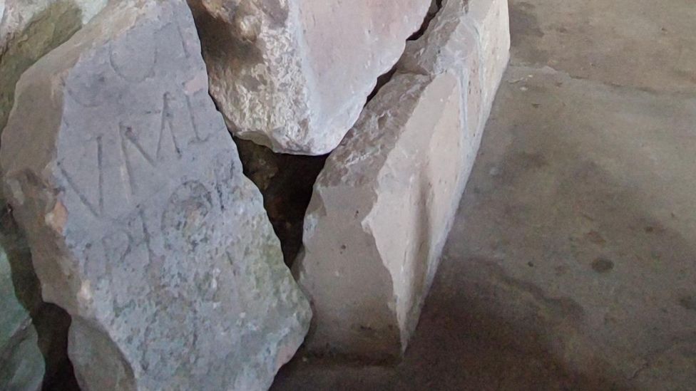 Roman stones from Northumberland church targeted by thieves - BBC News
