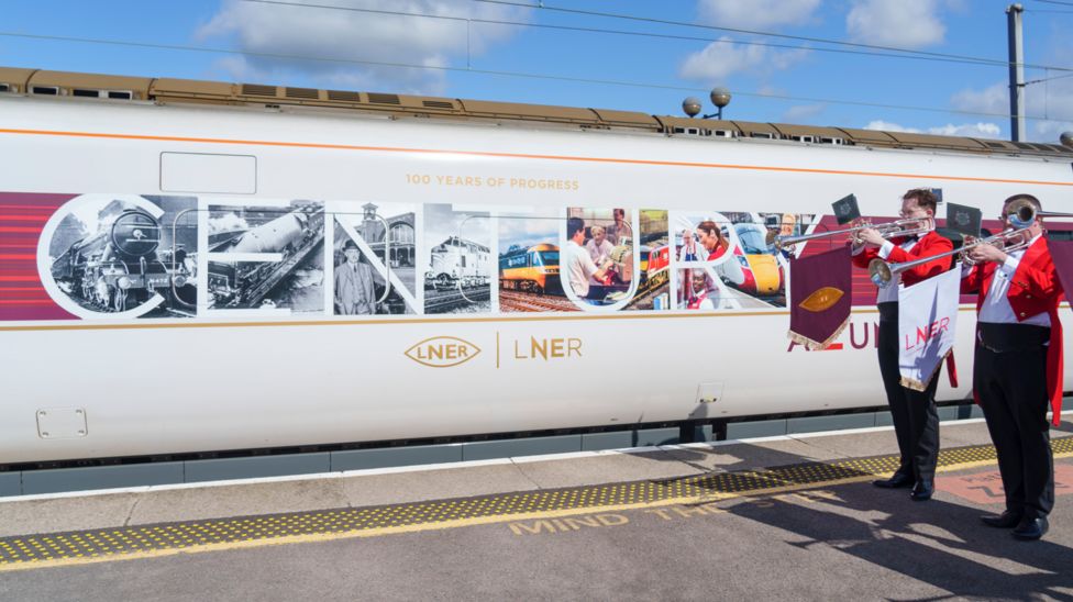LNER names Azuma train to mark 100 years of service - BBC News