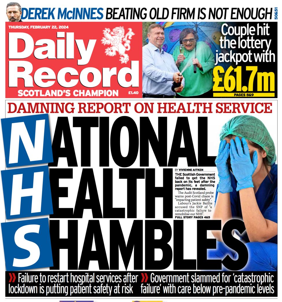 Scotland's papers: 'Chaos in the Commons' and pressure on the NHS - BBC ...
