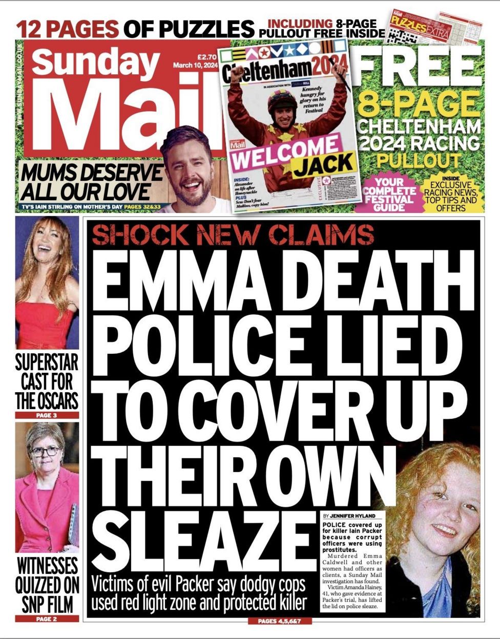 Scotland's papers: Self-poison cases and Emma Caldwell police 'sleaze ...