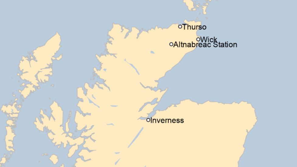 Remote Highland railway station closed after access problem - BBC News