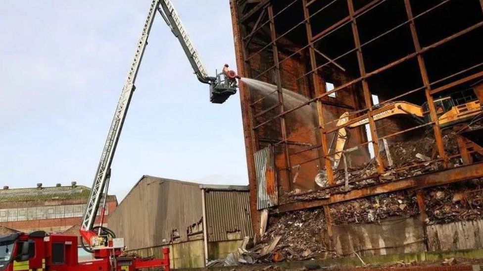 Lancaster City Council handed £750k grant for waste fire clean-up - BBC ...