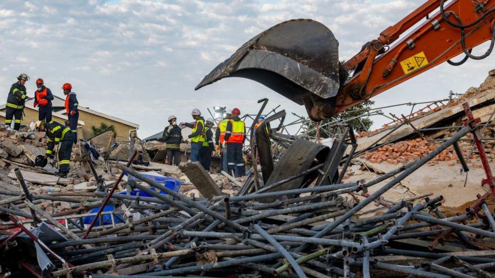 South Africa building collapse: How I survived under the rubble in ...