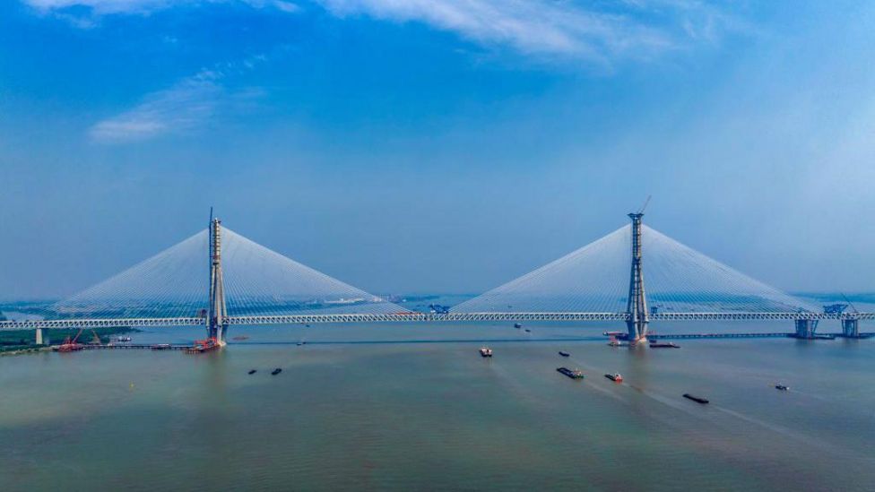 World's longest cable-stayed bridge is fully connected - BBC Newsround