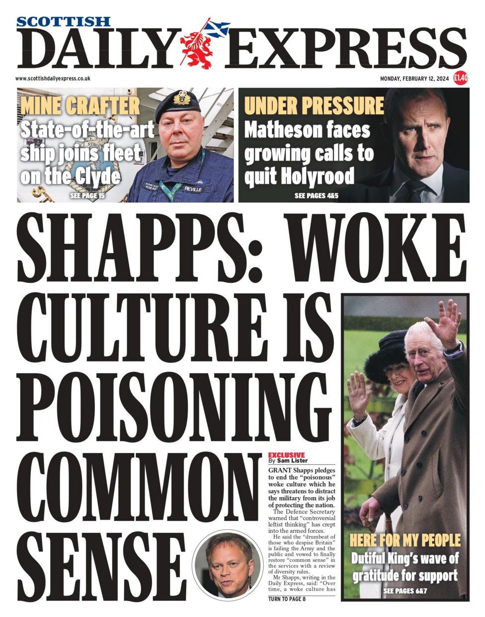 Scotland's papers: Pressure on Matheson and Trump attack on Nato - BBC News