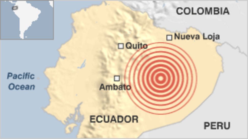 Ecuador hit by 6.9-magnitude earthquake - BBC News