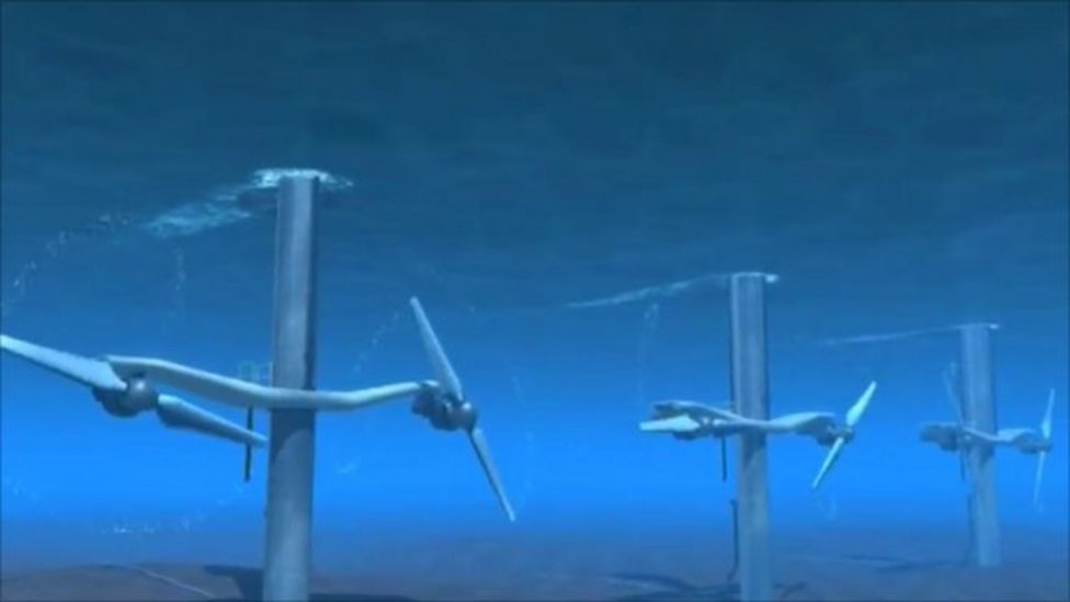 Tidal power generator unveiling hailed as landmark - BBC News
