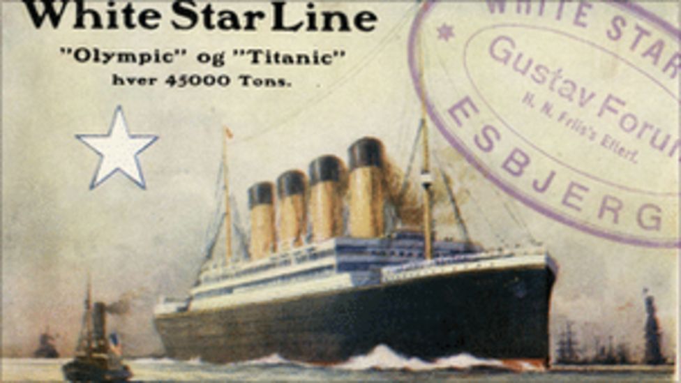 Titanic postcard and brochure up for auction - BBC News