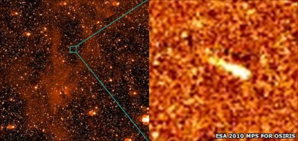 Asteroid collision makes quite a picture - BBC News