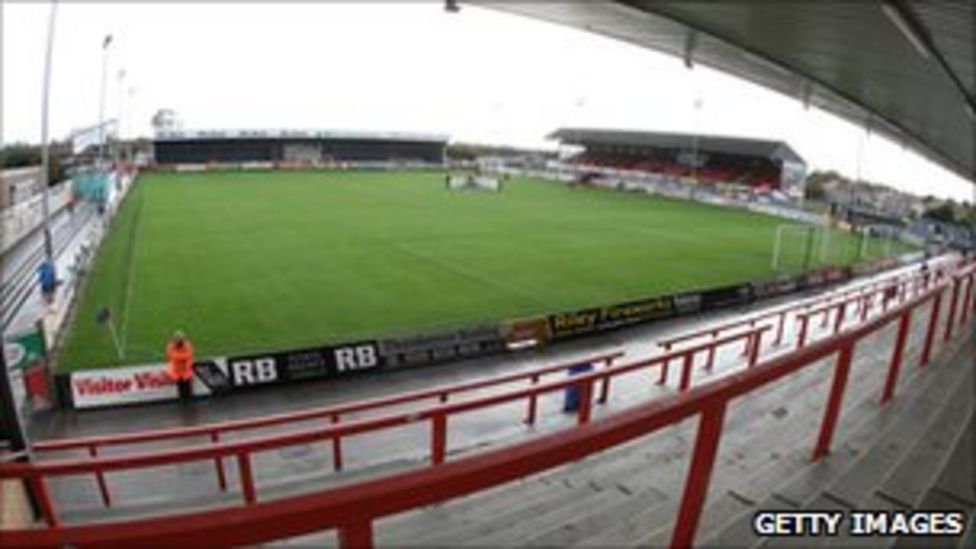 Plaque celebrates Morecambe FC's Christie Park ground - BBC News