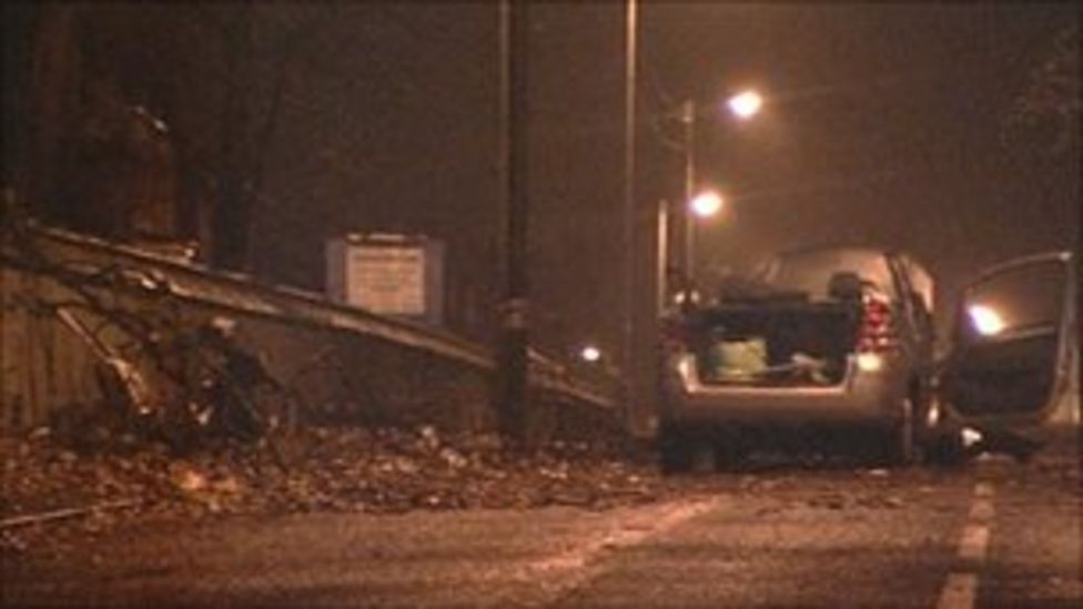 Woman impaled by branch as tree falls in Wakefield - BBC News