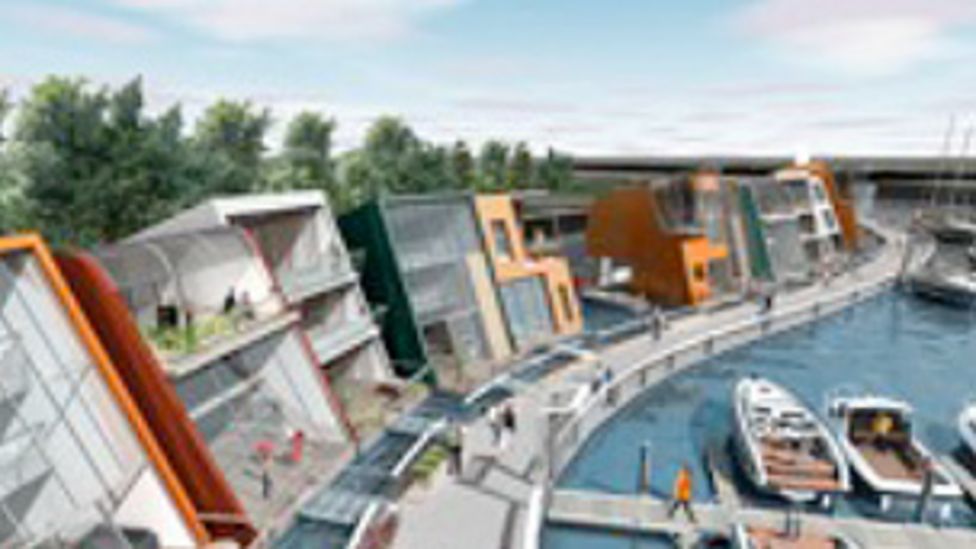 Floating village plan unveiled for River Clyde - BBC News