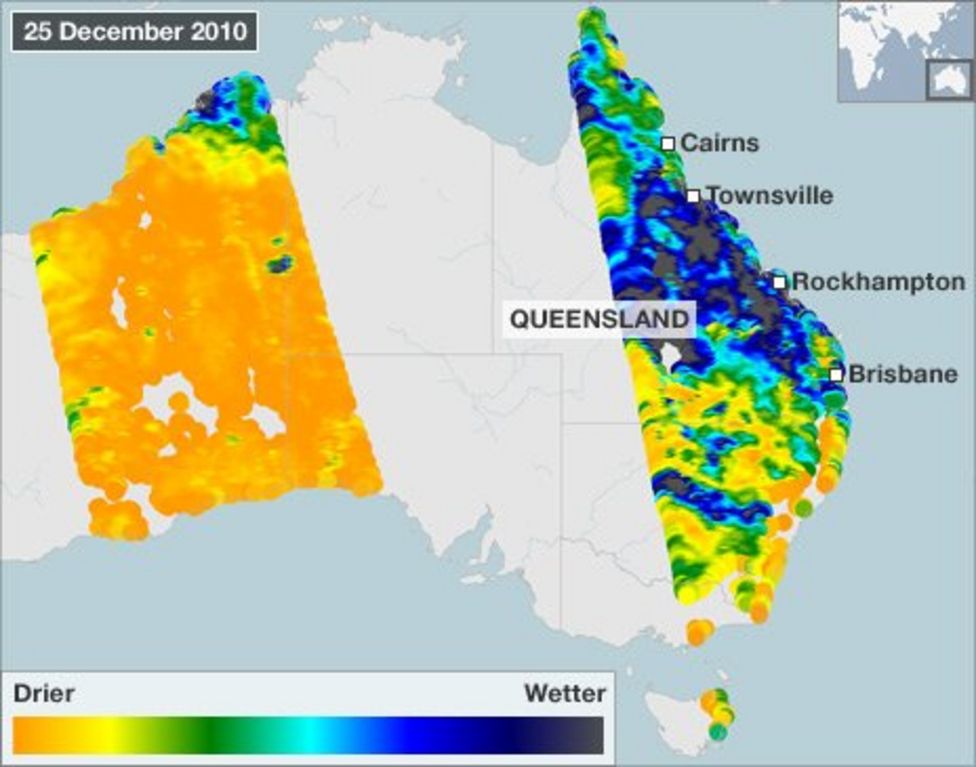 Queensland's soggy soils revealed - BBC News