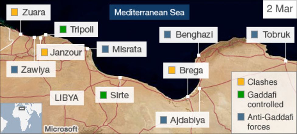 Libya revolt: Rebels mark 'victory' after Brega battle - BBC News