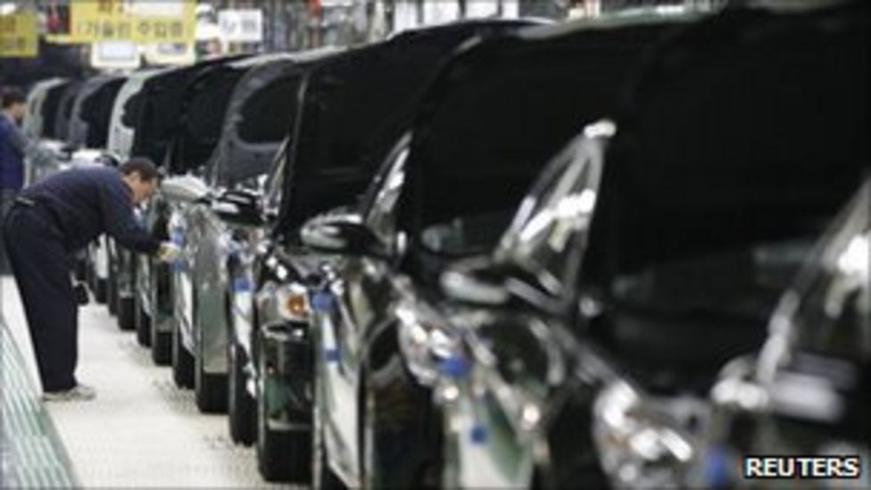South Korea factory output at 17-month high - BBC News