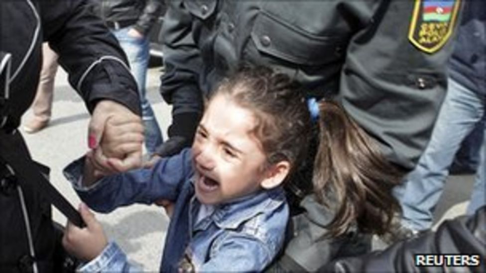 Azerbaijan cracks down hard on protests - BBC News