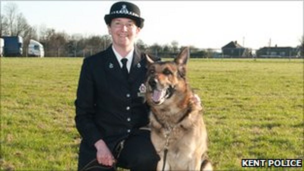 Kent officer is top female handler at police dog trials - BBC News
