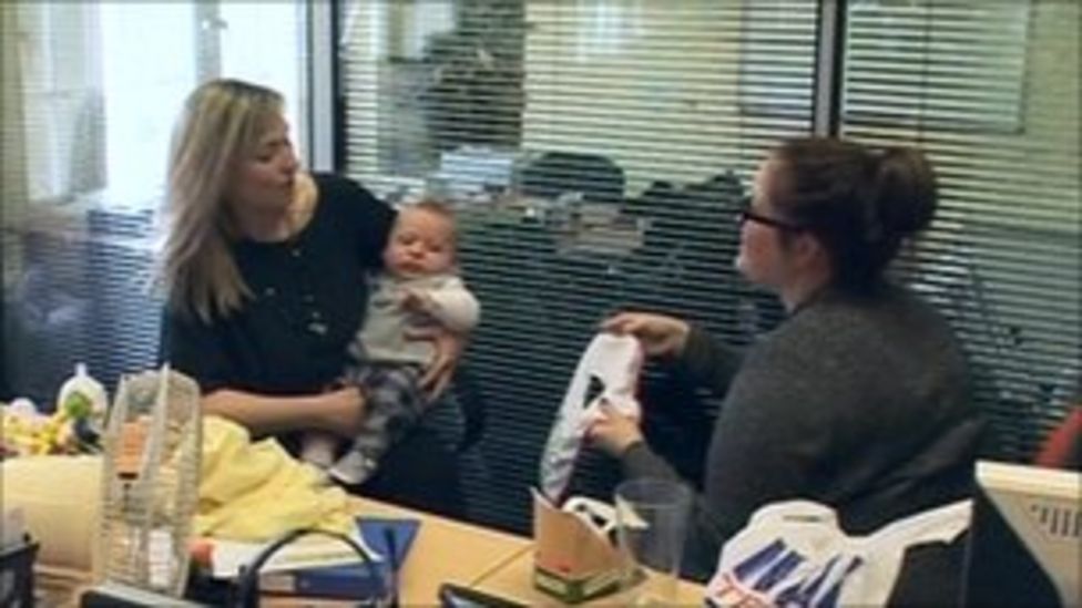 Bringing babies into the workplace - BBC News