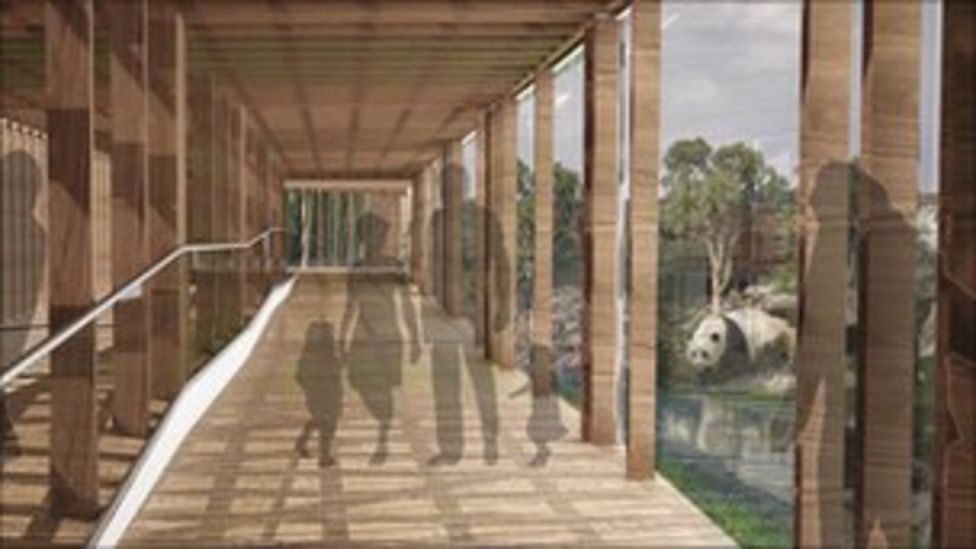 Edinburgh Zoo panda enclosure to have nursery for cubs - BBC News
