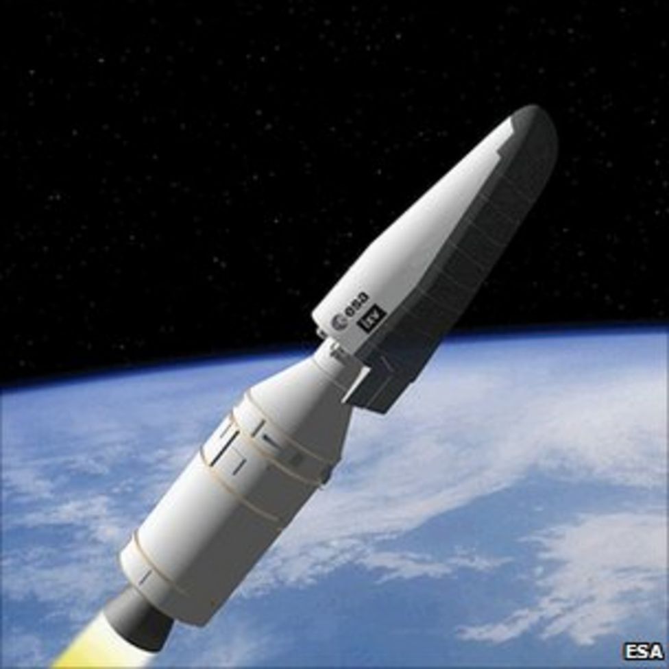 Europe's IXV 'space wedge' performs drop test - BBC News