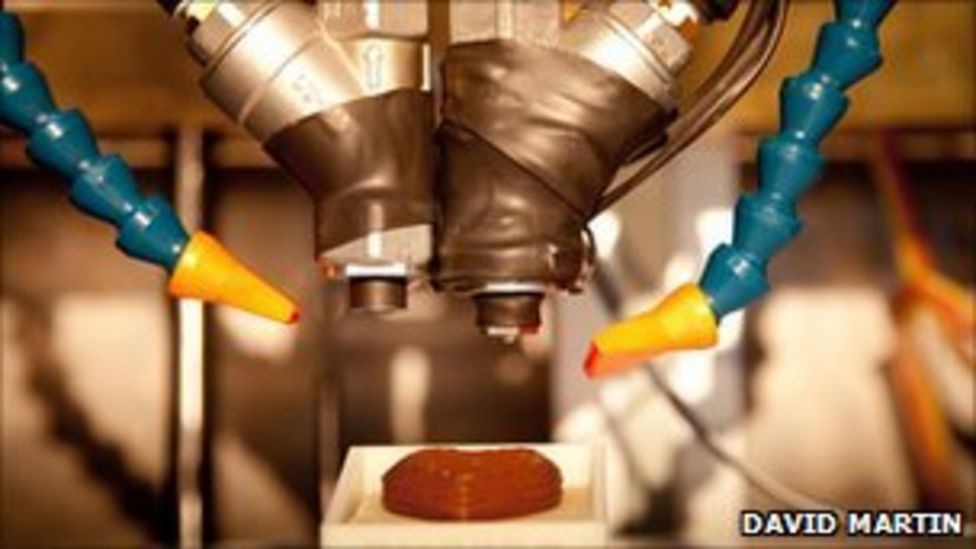 Printer produces personalised 3D chocolate - BBC News