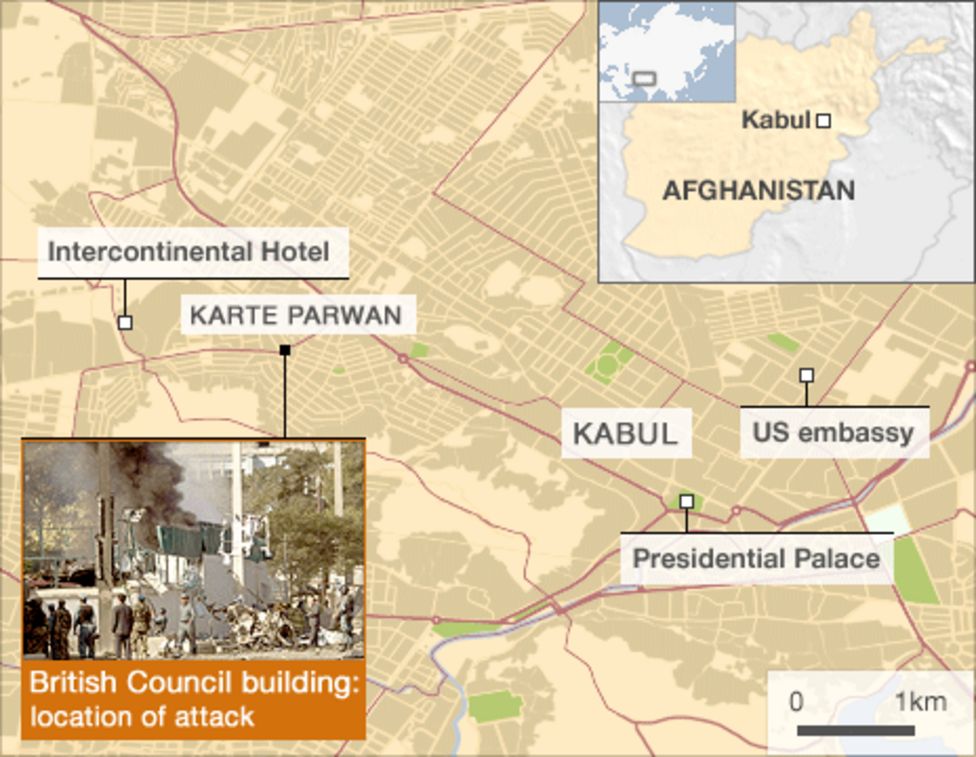 Attack on British Council compound in Kabul kills 12 - BBC News