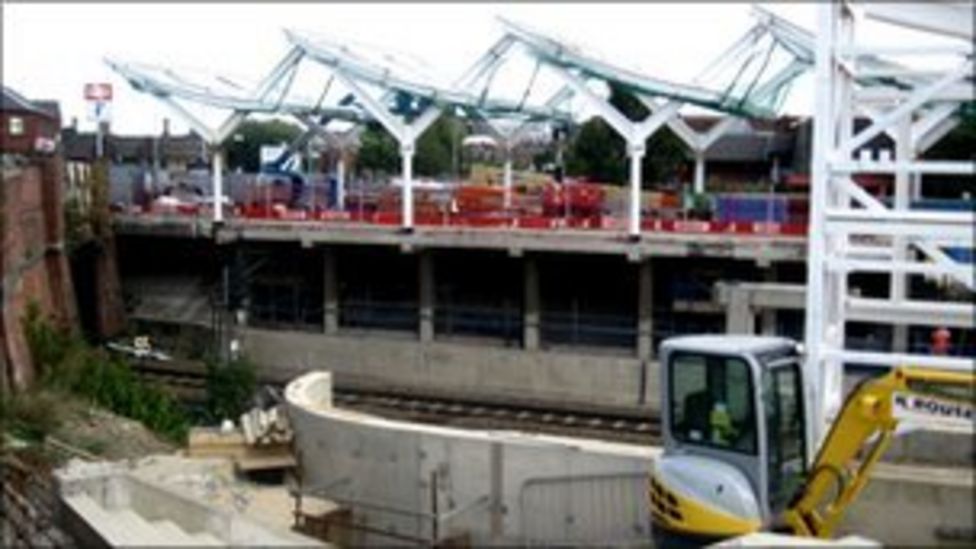 Rotherham Central Station development behind schedule - BBC News