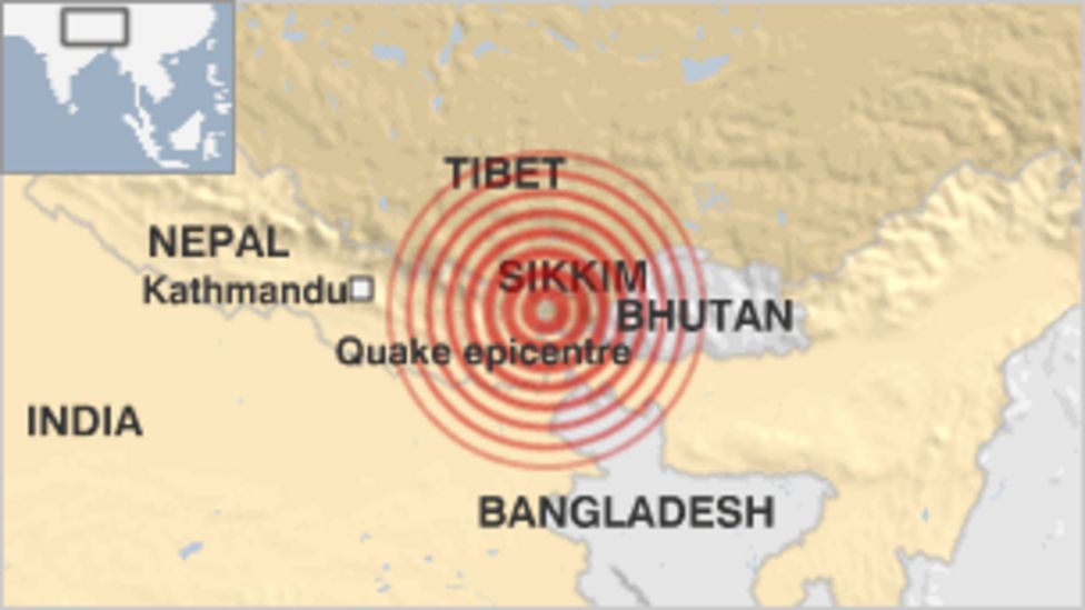 Himalayan quake: India rescuers struggle in Sikkim - BBC News