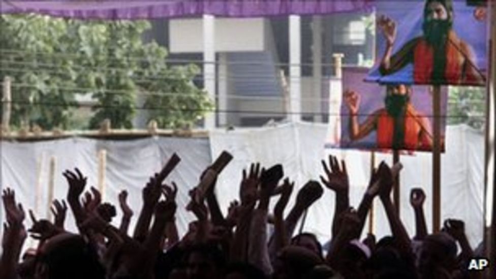 India: Woman injured during Baba Ramdev crackdown dies - BBC News