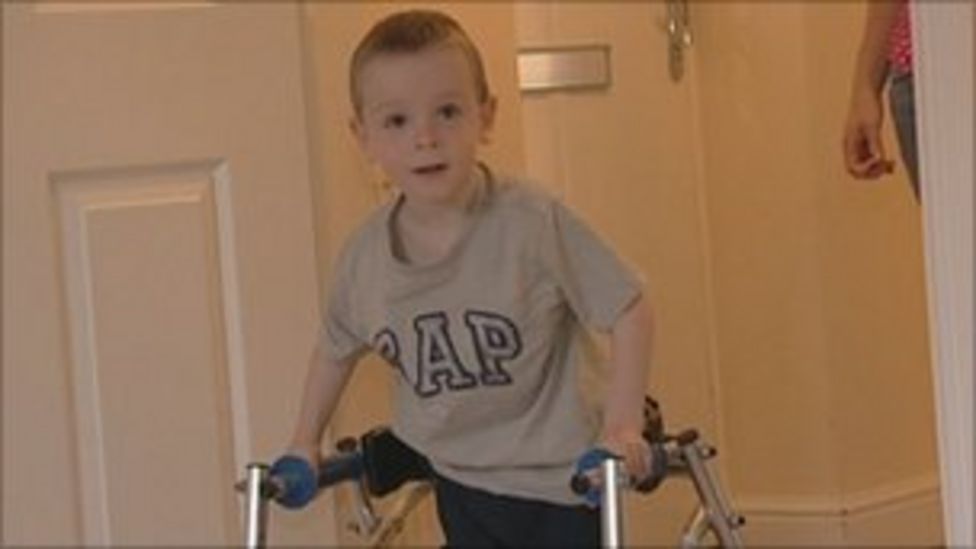 Finley Jones refused NHS operation to help him walk - BBC News