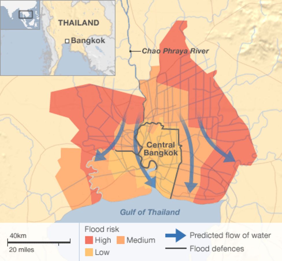 Thailand floods: Bangkok 'impossible to protect' - BBC News