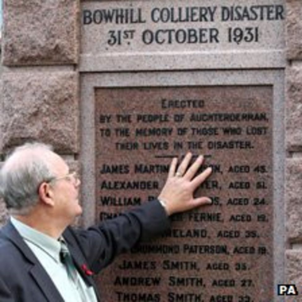 Events mark 80 years since Bowhill mining disaster - BBC News