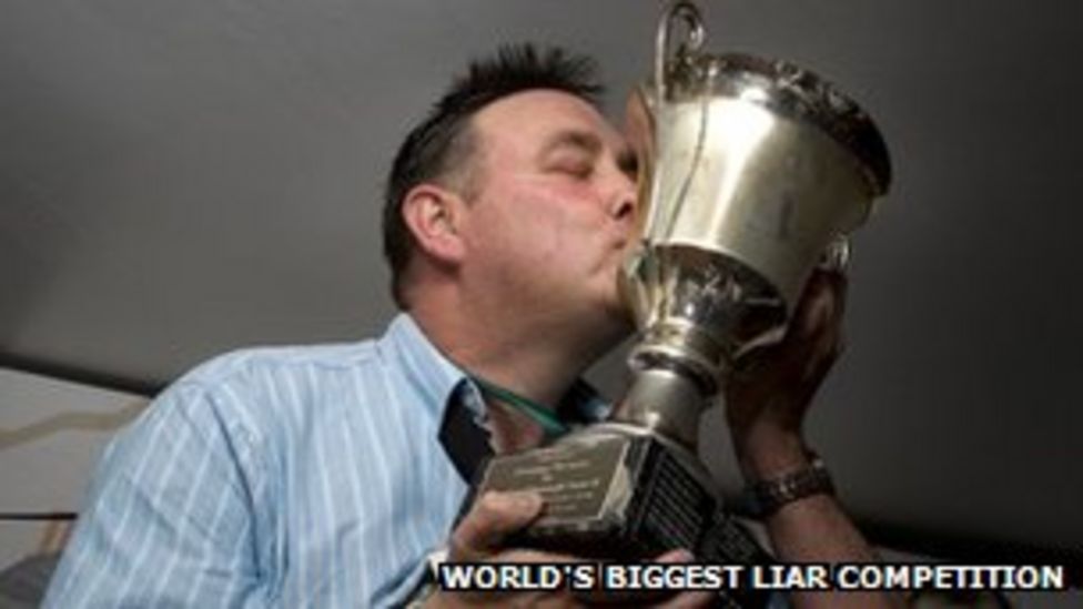 Man wins World's Biggest Liar competition in Cumbria - BBC News