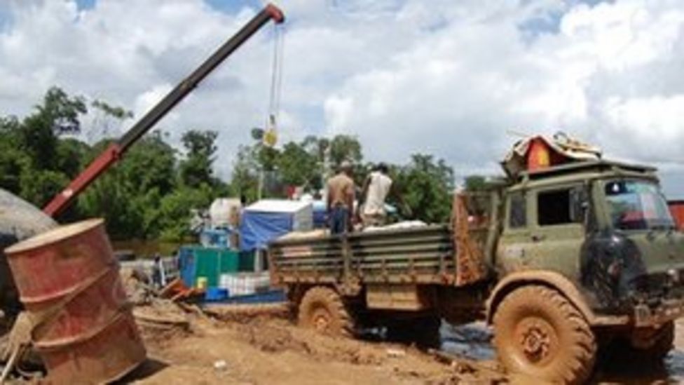 How Guyana gold mining threatens its green future - BBC News