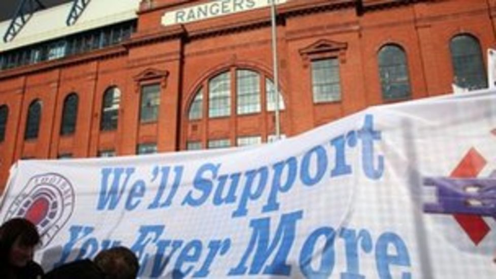 Rangers administration: Sell-out crowd sees defeat at Ibrox - BBC News