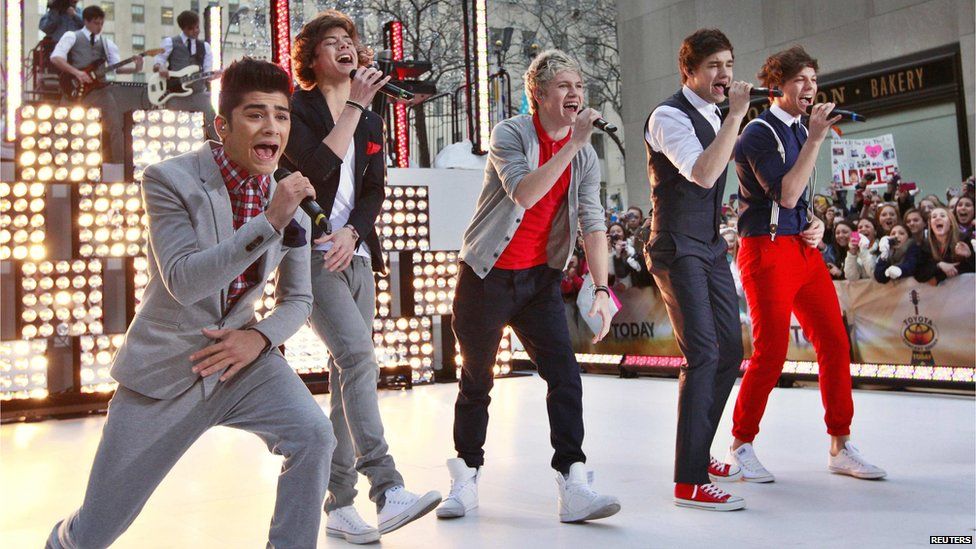 Pictures: One Direction's first performance on US TV - BBC Newsround
