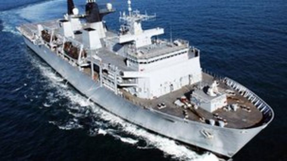 London 2012: HMS Bulwark to test Weymouth Olympic security - BBC News