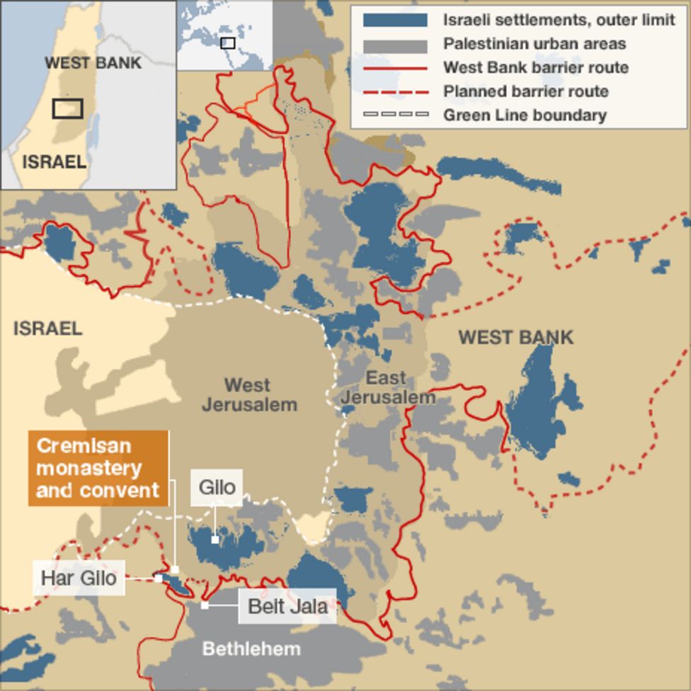 Bethlehem nuns in West Bank barrier battle - BBC News