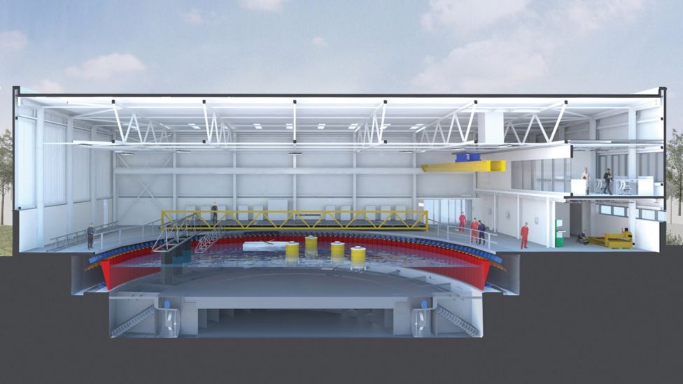 Spectacular wave tank opens in Edinburgh - BBC News