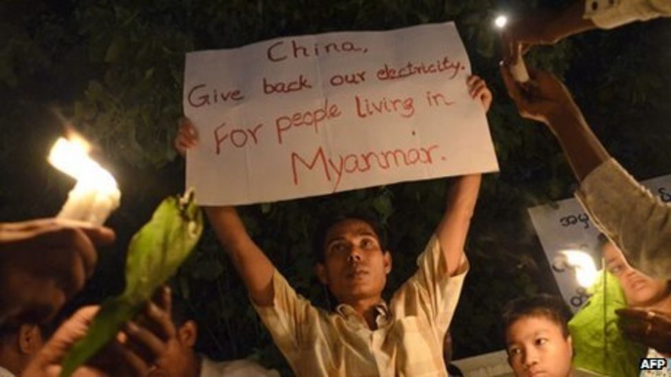 Burma appeals for 'understanding' after power protests - BBC News
