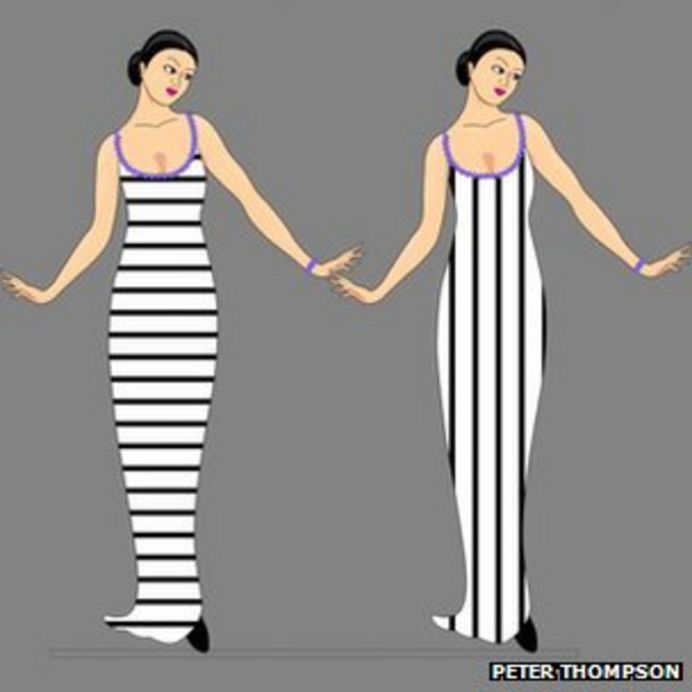 Vertical stripes have slimming effect, research shows - BBC News