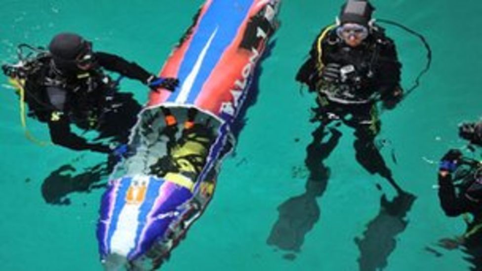 Europe's first international submarine race held at Haslar - BBC News