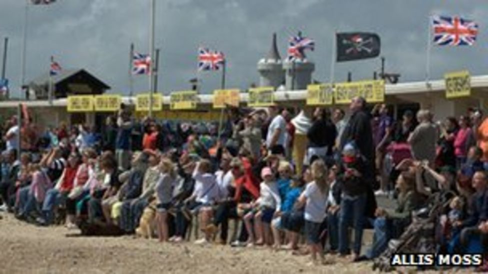 Flood-hit Littlehampton stages Armed Forces Day celebration - BBC News