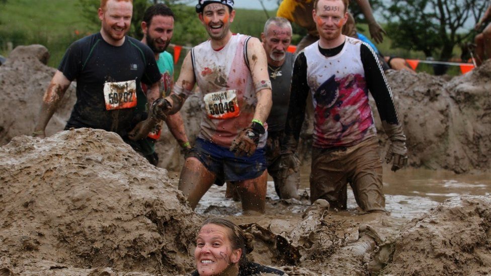 In pictures: Tough Mudder at Drumlanrig Castle - BBC News