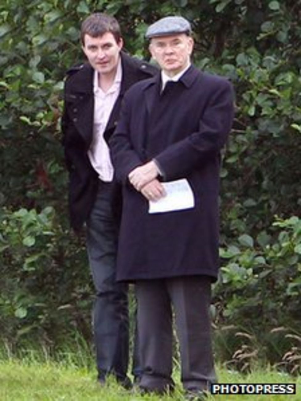 Peter Darragh Quinn photographed at GAA match - BBC News