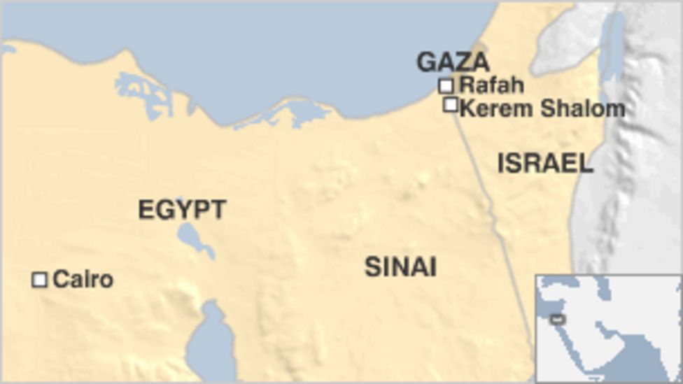 Egypt Israel border attack leaves 'eight gunmen dead' - BBC News