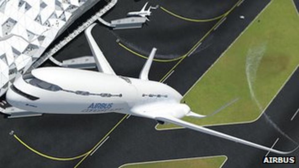 Airbus details Smarter Skies vision for planes in 2050 - BBC News