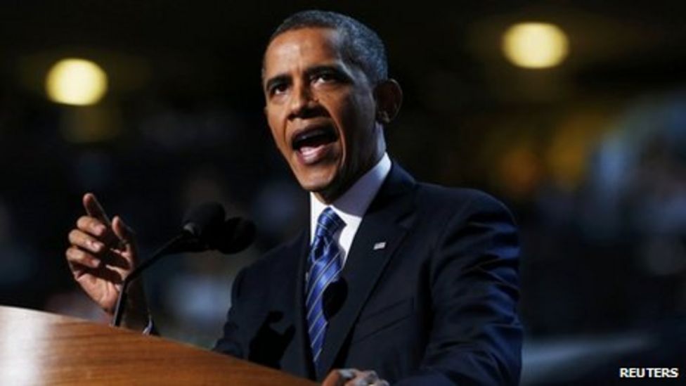 Democratic convention: Obama lays out election choice - BBC News