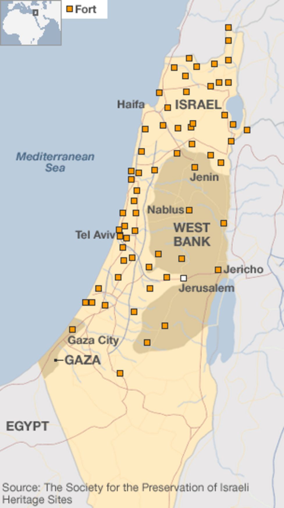 Charles Tegart and the forts that tower over Israel - BBC News