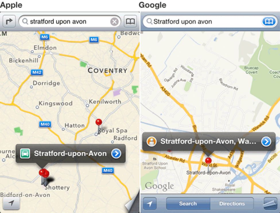 New Apple maps app under fire from users - BBC News